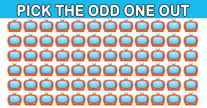 How Observant Are You? Find The Different TV In Under 5 Seconds ...