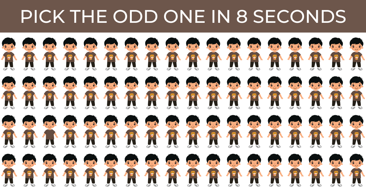 EYE CHALLENGE: Find The Odd Boy In 8 Seconds Or Less! – SELFIE QUIZ