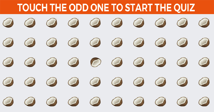How Observant Are You? Find The Different Coconut Within 3 Seconds ...