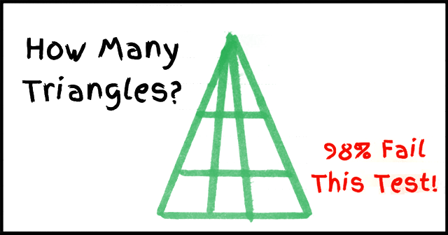 How Many Triangles Can You Count In This Challenging Brainteaser?