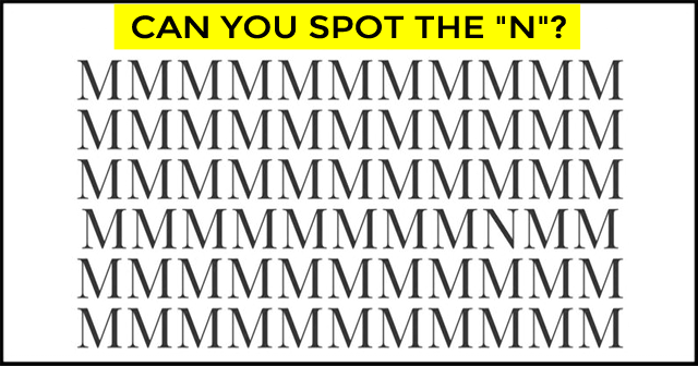Only 4% Of People Can Spot The “N” In This Eye Test. Can You?